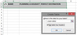 Creating a poll – Excel kitchenette