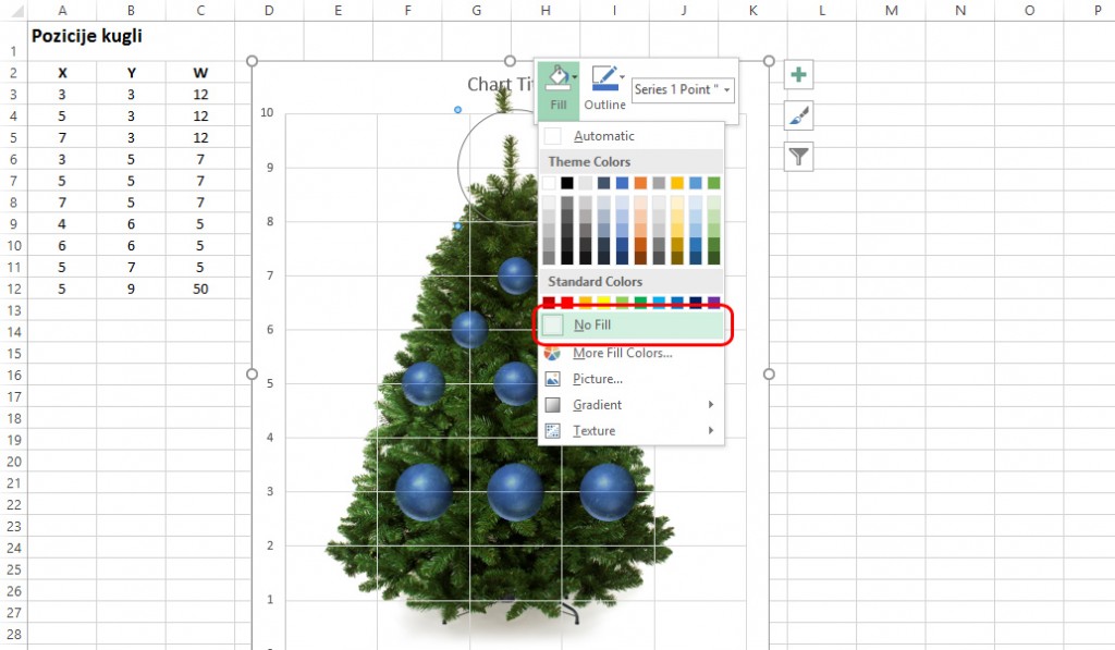 Decorating the Christmas tree – Excel kitchenette