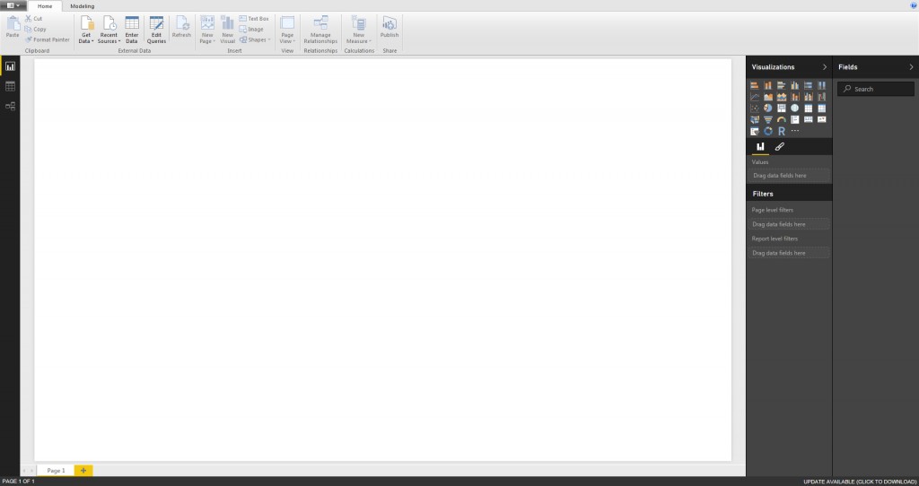 Power BI Desktop – Excel kitchenette