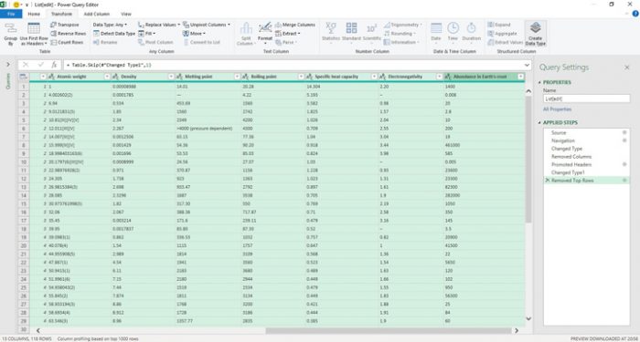 Custom data types – Excel kitchenette