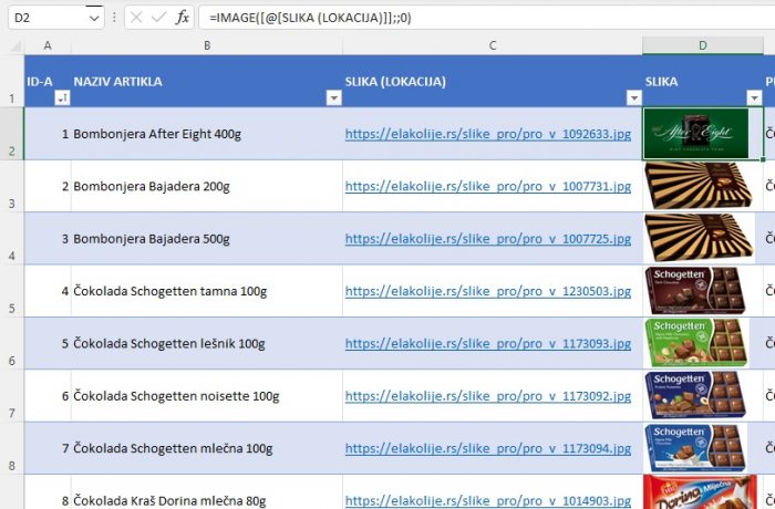 IMAGE function – Excel kitchenette