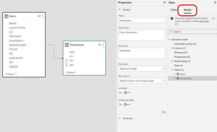 Model Explorer – Excel kitchenette